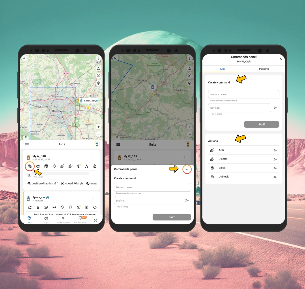 Use the Commands panel and save your time | Blog | Tips for Safe GPS ...